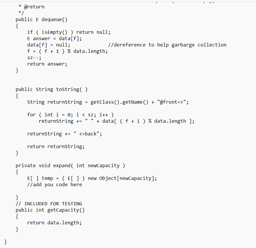 The goal of this assignment is to implement a dynamic | Chegg.com