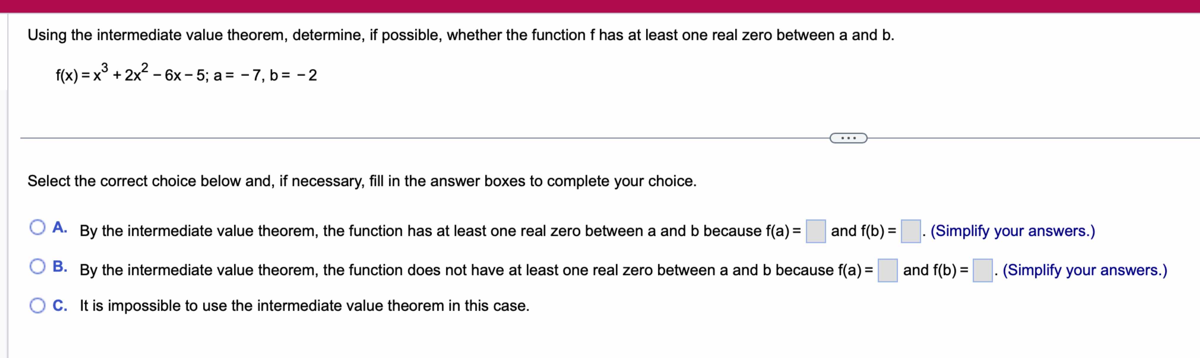 Solved Using the intermediate value theorem, determine, if | Chegg.com