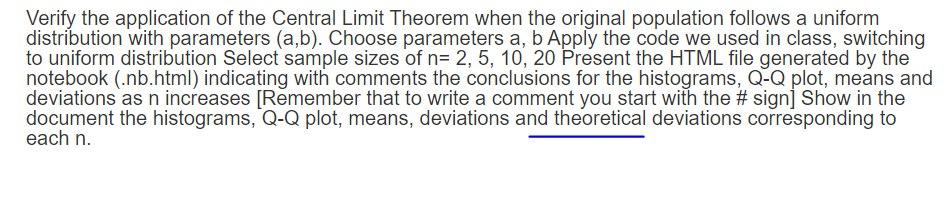 Solved Verify the application of the Central Limit Theorem | Chegg.com