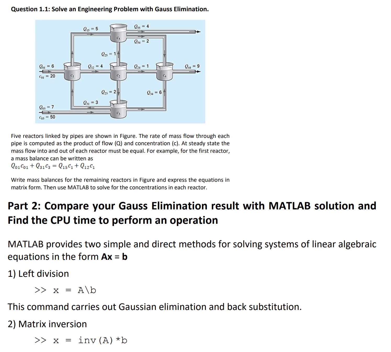Solved Please use Matlab and do not use handwritingFive | Chegg.com