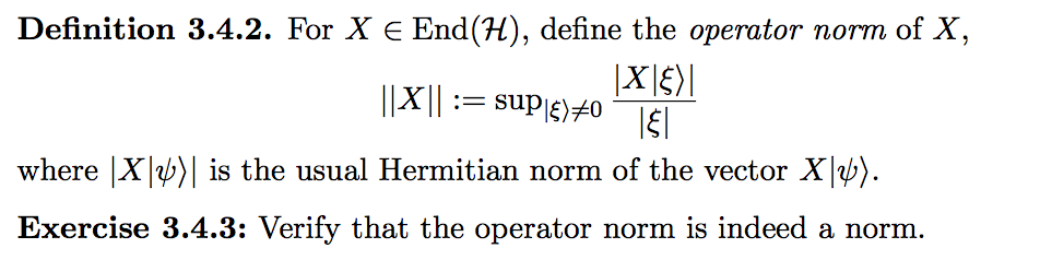 Solved Definition 3.4.2. For X e End (H), define the | Chegg.com