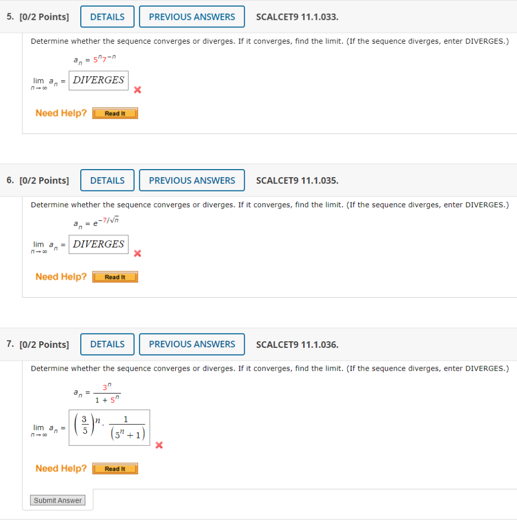 Solved 9. [0/3 Points] DETAILS PREVIOUS ANSWERS SCALCET9 | Chegg.com