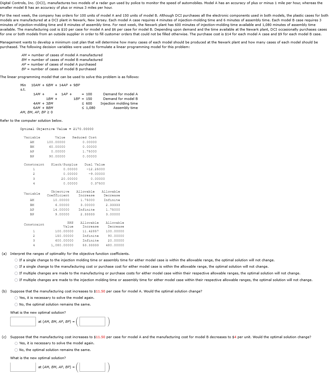 Solved smaller model B has an accuracy of plus or minus 3 | Chegg.com