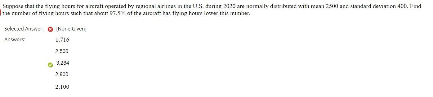 Solved Suppose that the flying hours for aircraft operated | Chegg.com