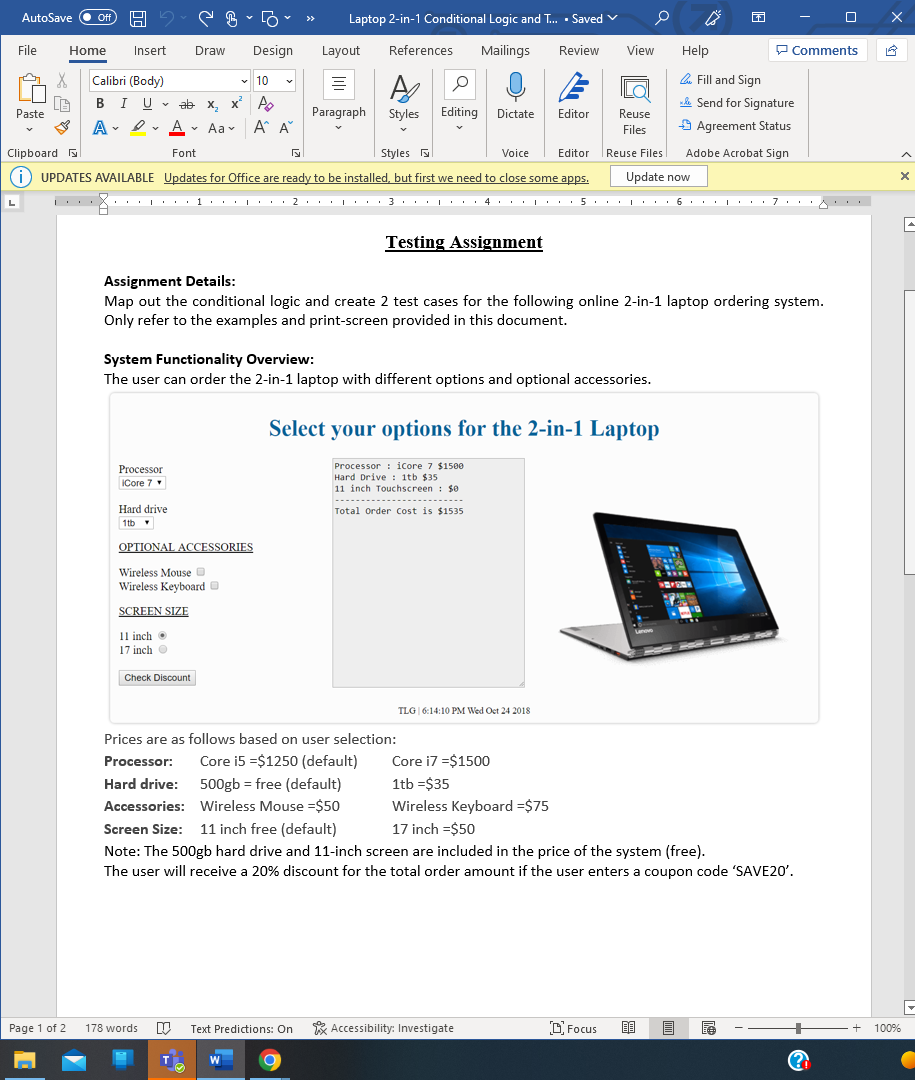 Solved AutoSave Off HCL File L ܫ Paste Home Insert X Calibri | Chegg.com