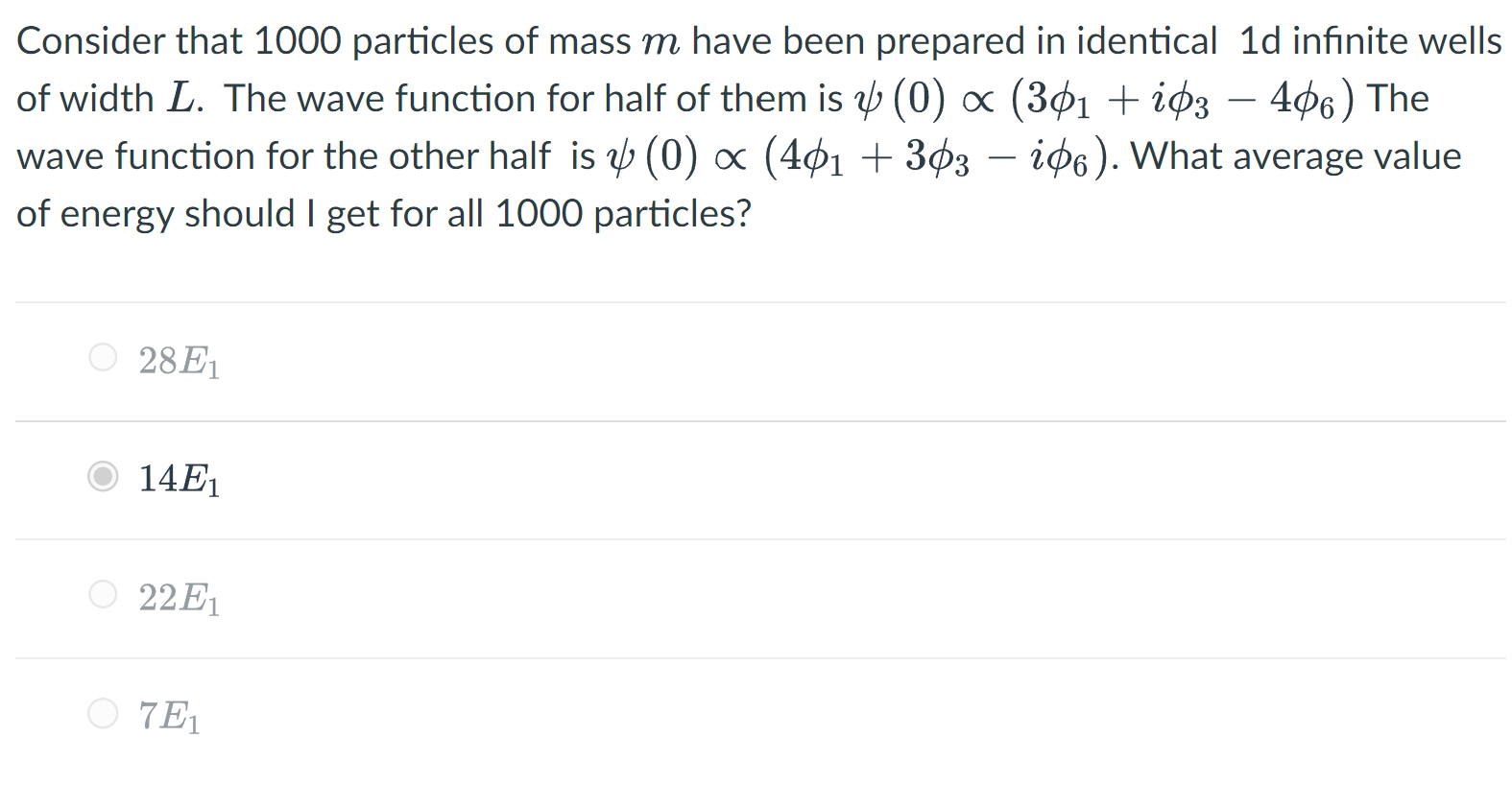 Consider that 1000 ﻿particles of mass m ﻿have been | Chegg.com