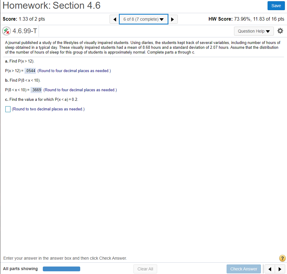 Solved Homework Section 4 6 Save Score 1 Of 2 Pts 8 Of 8