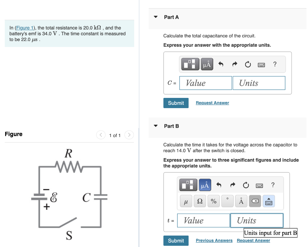 Solved In (Figure 1), the total resistance is 20.0kΩ, and | Chegg.com