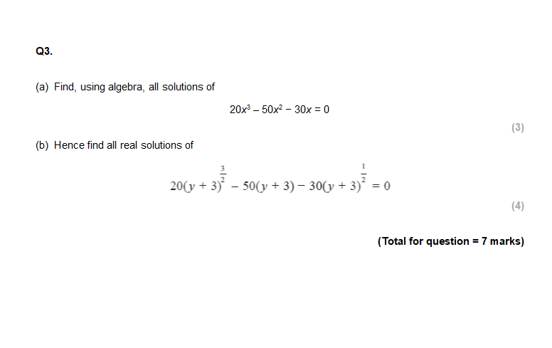 Solved (a) Find, using algebra, all solutions of | Chegg.com