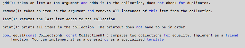 Solved In this C++ program modify the template.hpp and | Chegg.com