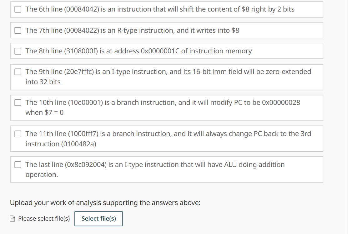 Solved Q1 MIPS machine code analysis 10 Points Analyze the | Chegg.com Solved Q1 MIPS machine code analysis 10 Points Analyze the | Chegg.com
