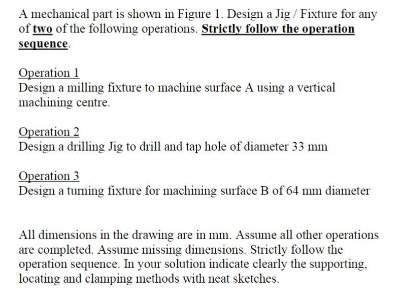 Solved Clear label the different parts of the jig/ fixture | Chegg.com