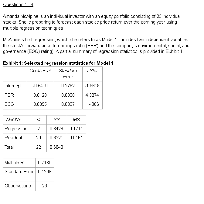 Solved Questions 1 - 4 Amanda McAlpine is an individual | Chegg.com