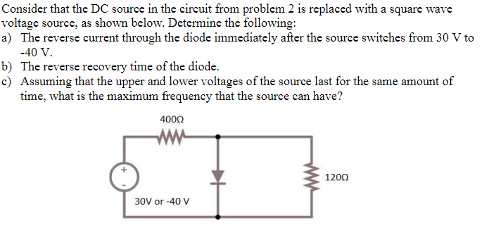 Solved Consider that the DC source in the circuit from | Chegg.com