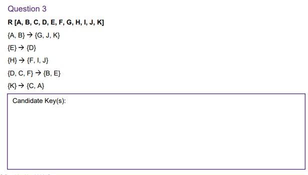 Solved Section B - Keys For each of the questions in this | Chegg.com