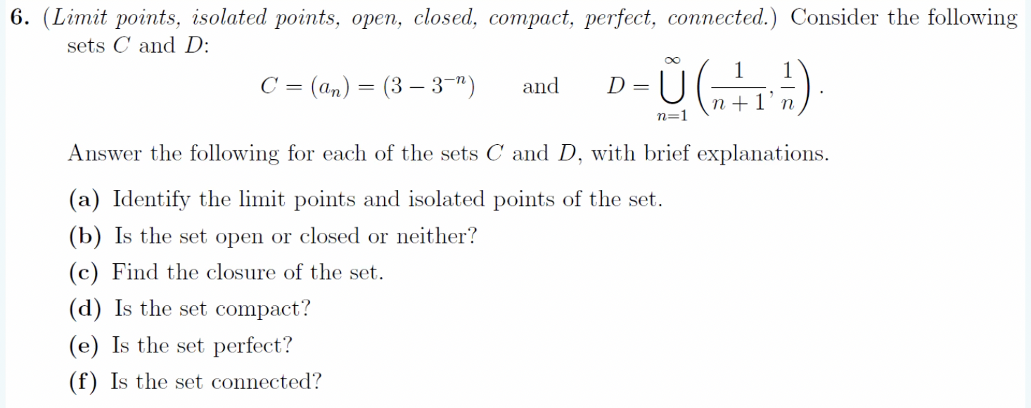 Solved This is just an real Analysis practice | Chegg.com