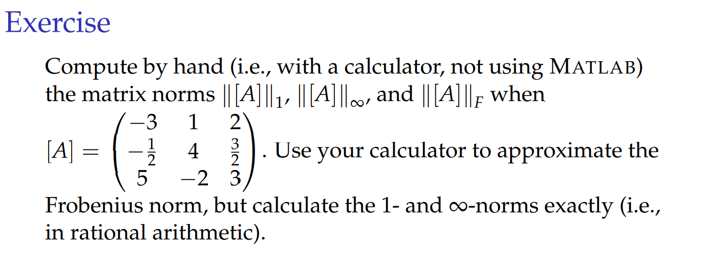 Solved Exercise a Compute by hand (i.e., with a calculator, | Chegg.com