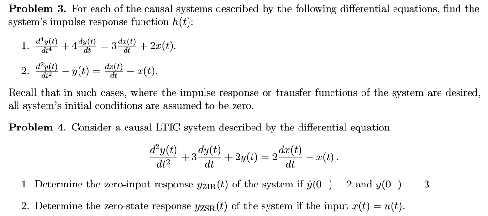 Solved Problem 3. For each of the causal systems described | Chegg.com