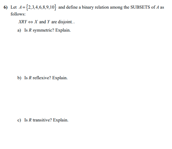 Solved Hello. Please help in solving the below Discrete Math | Chegg.com