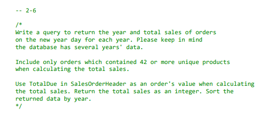 Solved I* Use the content of the Adventureworks2008R2 | Chegg.com