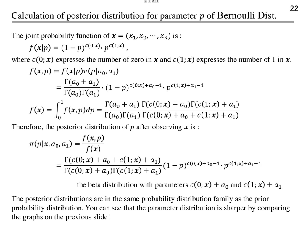 22 Calculation of posterior distribution for | Chegg.com