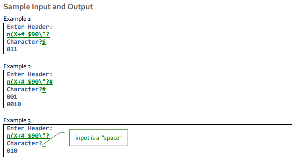 Solved Write a program that reads a line of printable | Chegg.com