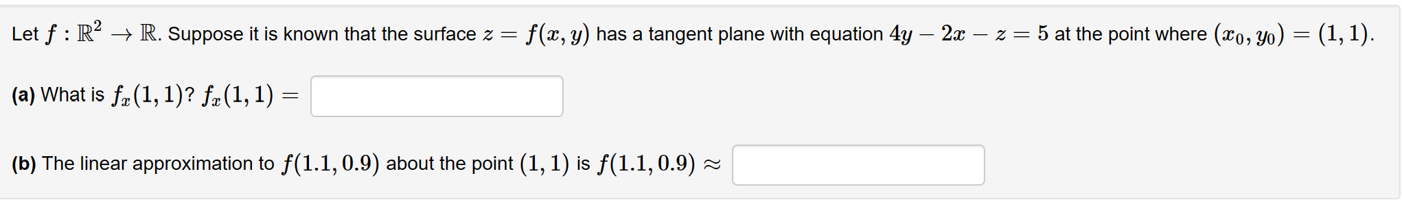 Solved Let f:R2→R. Suppose it is known that the surface | Chegg.com