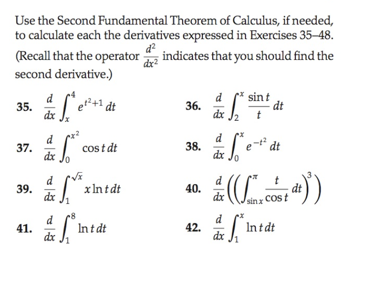 Solved Use the Second Fundamental Theorem of Calculus, if | Chegg.com