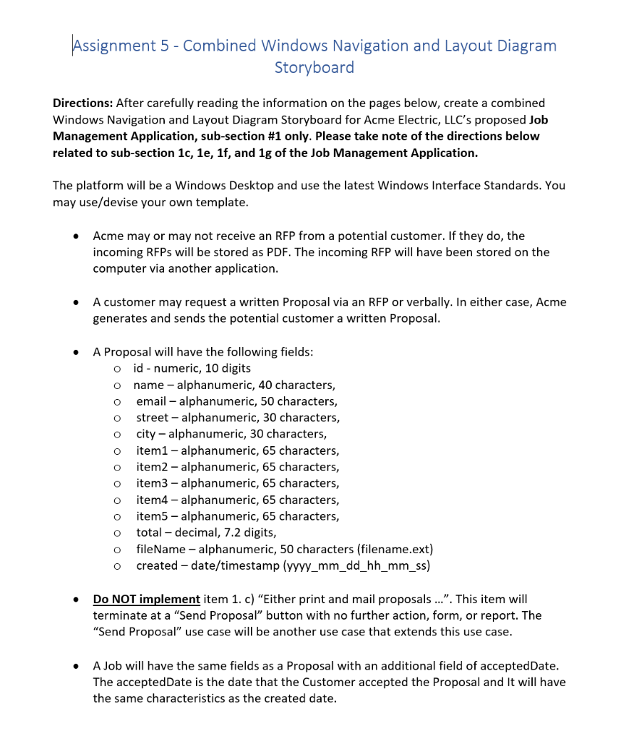 Solved Assignment 5 - Combined Windows Navigation and Layout | Chegg.com