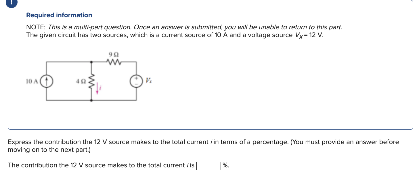 Solved Required informationNOTE: This is a multi-part | Chegg.com