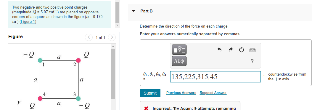 Solved Two negative and two positive point charges | Chegg.com