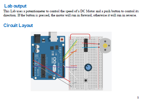 Lab output This Lab uses a potentiometer to control | Chegg.com
