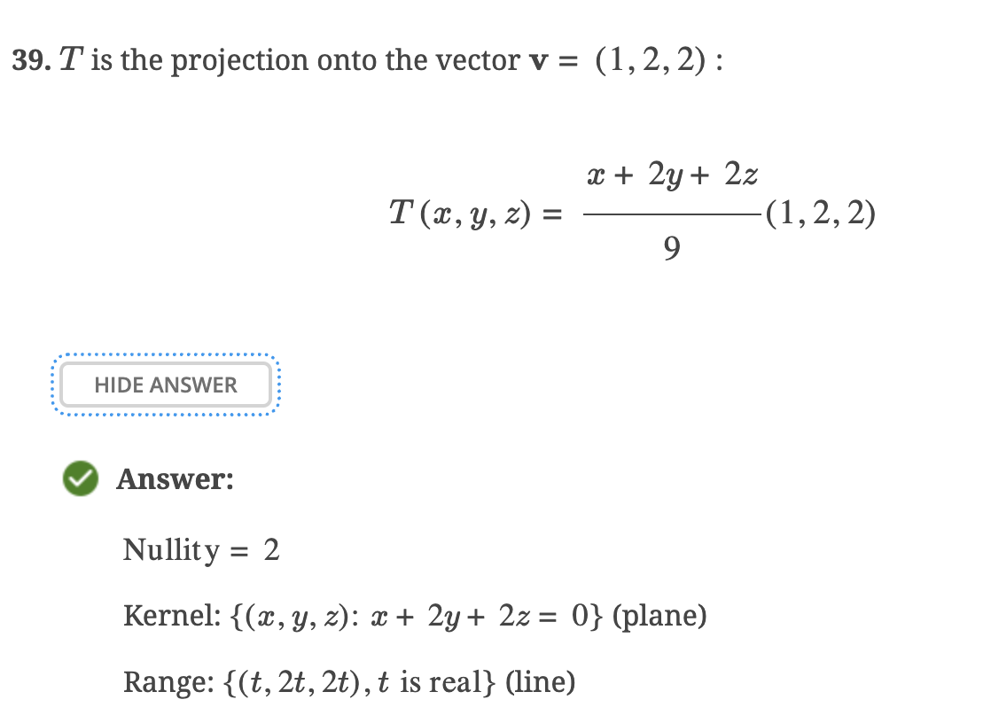Solved LINEAR ALGEBRA PLEASE SHOW STEP BY STEP AND EXPLAIN | Chegg.com