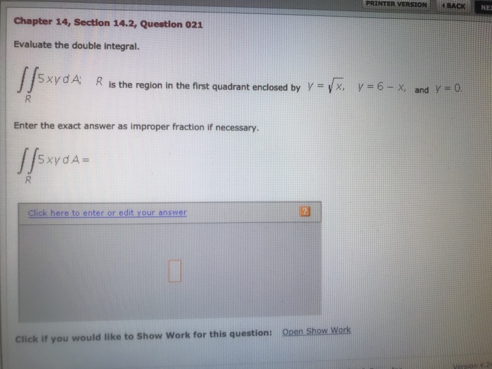 Solved PRINTER VERSION BACK NEX Chapter 14, Section 14.2, | Chegg.com