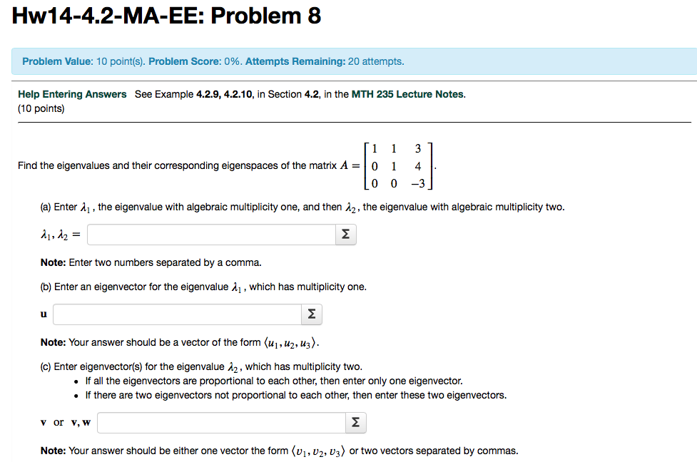 Solved Hw14-4.2-MA-EE: Problem 8 Problem Value: 10 point(s). | Chegg.com