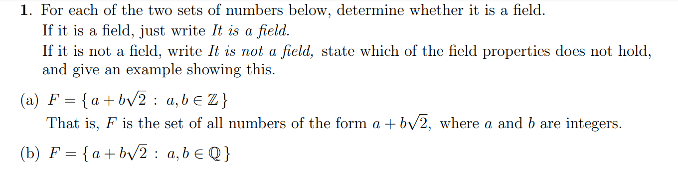 Solved 1. For each of the two sets of numbers below, | Chegg.com