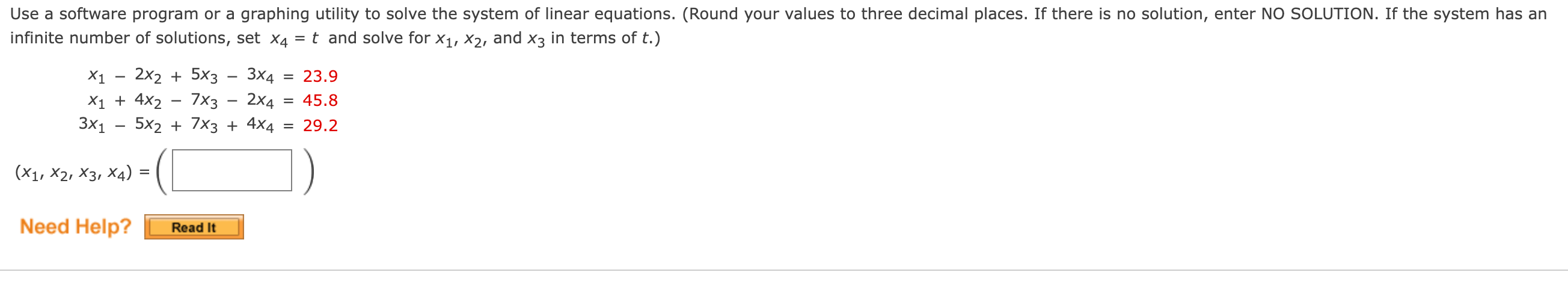 Solved Use a software program or a graphing utility to solve | Chegg.com