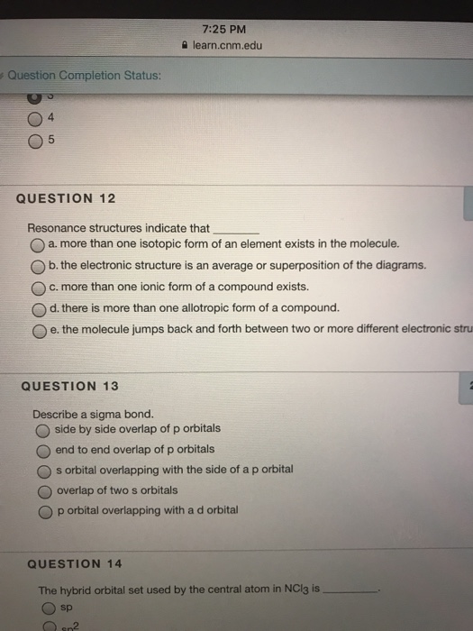 Solved Question Completion Status: 4 QUESTION 9 Which of the | Chegg.com