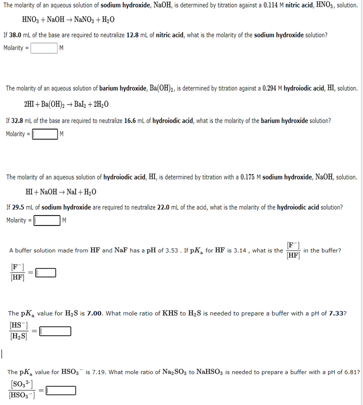 Solved The molarity of an aqueous solution of sodium | Chegg.com
