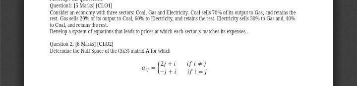Solved Questioni: [5 Marks] [CLO1] Consider an economy with | Chegg.com
