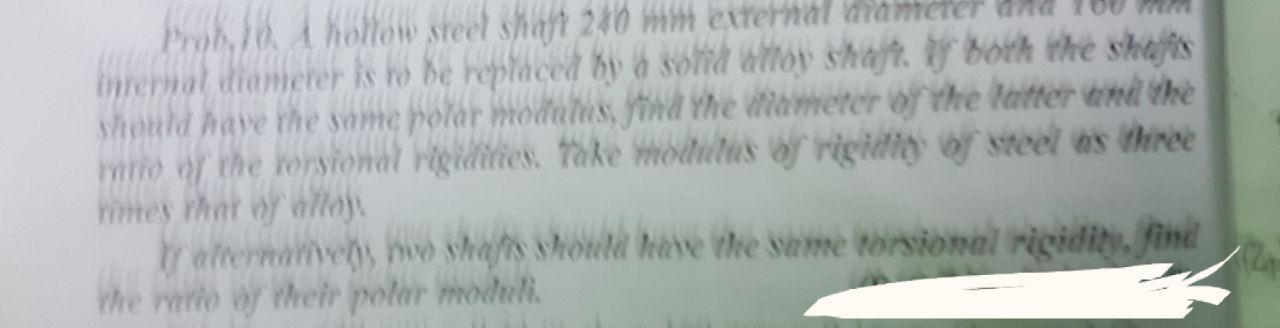 Solved Pre how steel shayt 280 mm external aran internal | Chegg.com