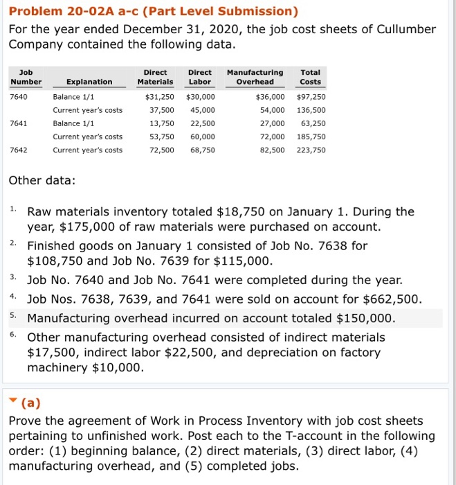 Solved b) Prepare the adjusting entry for manufacturing | Chegg.com