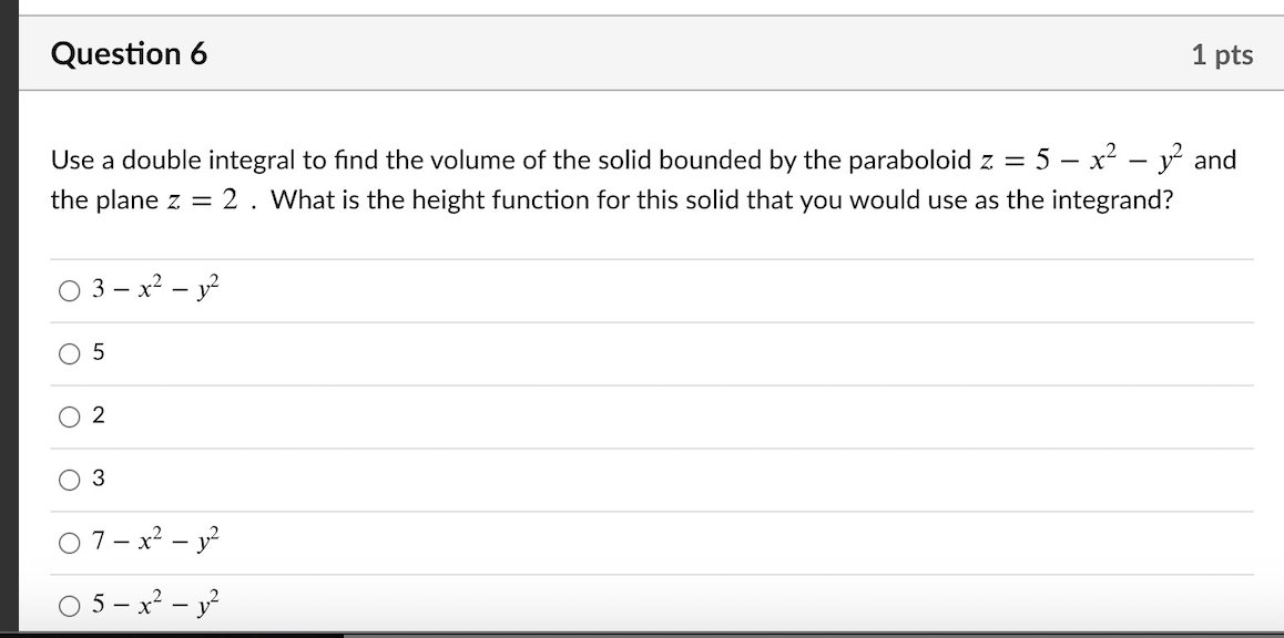 Solved Question 7 1 pts So So f (x, y) dydx = Si So ' f (x, | Chegg.com