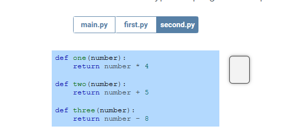 Solved import first def one (number): return number $2 def | Chegg.com