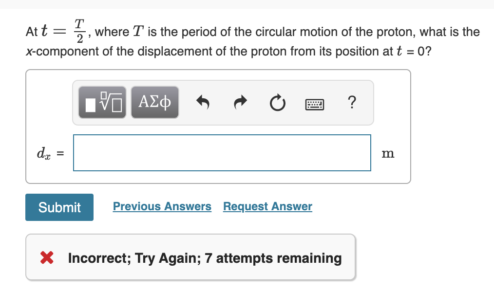 Solved A proton (q = 1.60x10-19 C, m = 1.67x10-27 kg )moves | Chegg.com