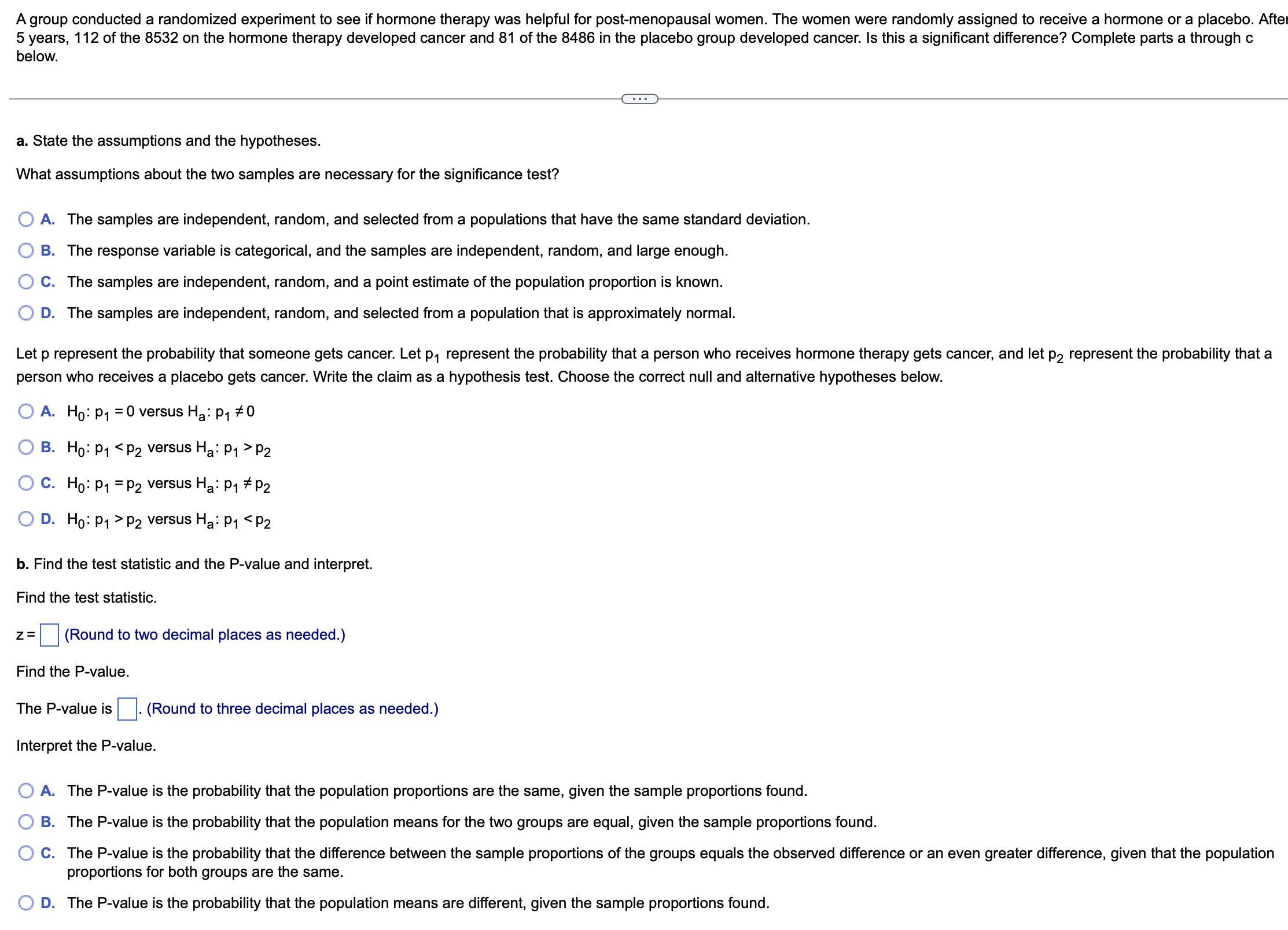 Solved Question Viewer c. What is your conclusion tor a | Chegg.com