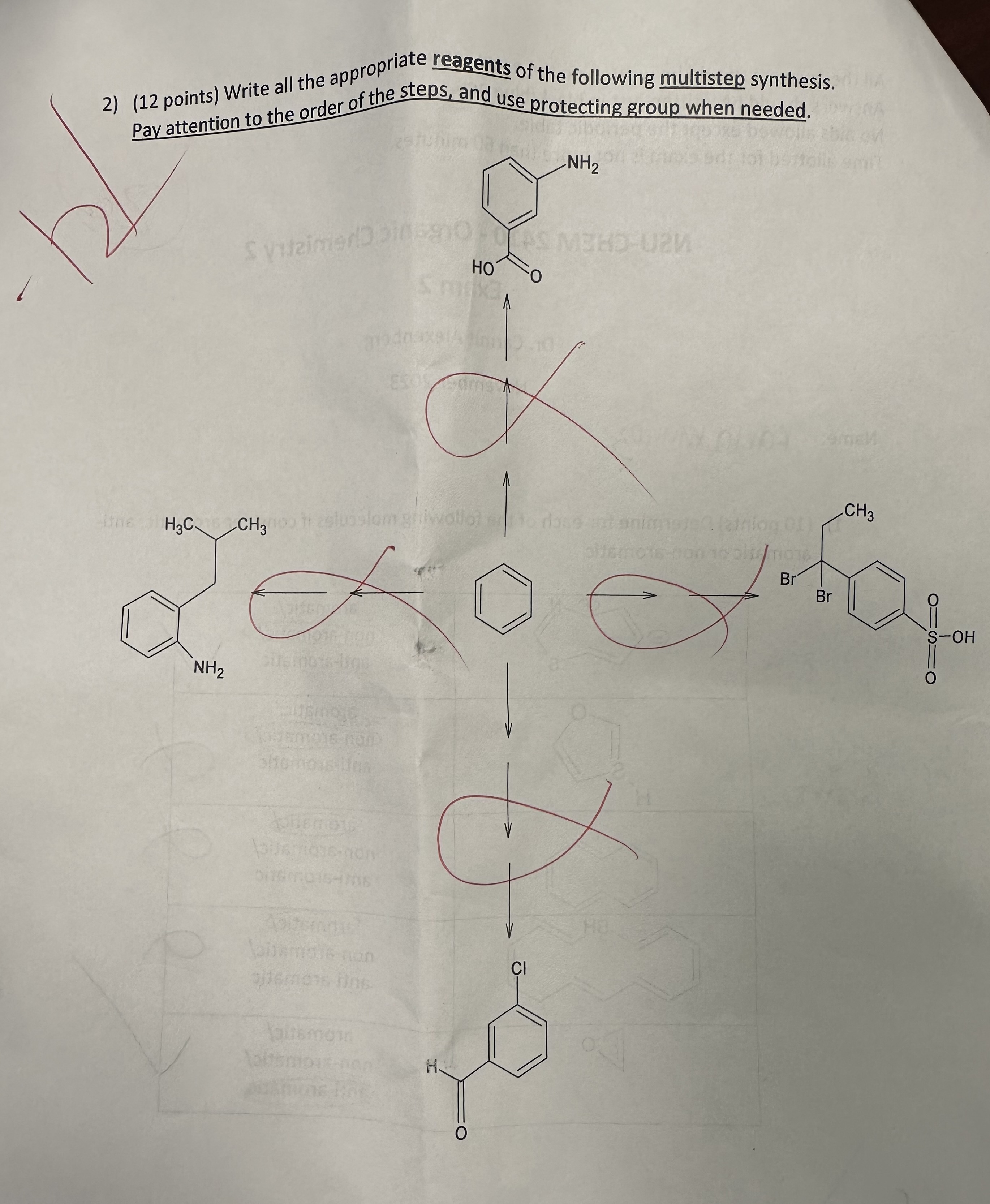 Solved Write all the appropriate reagents | Chegg.com