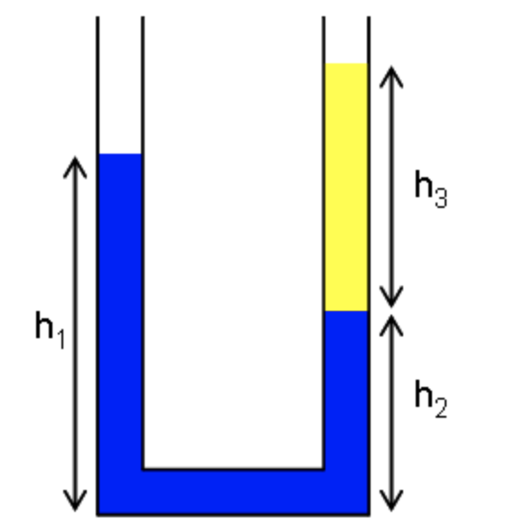 Solved A “U” shaped tube (with a constant radius) is filled | Chegg.com