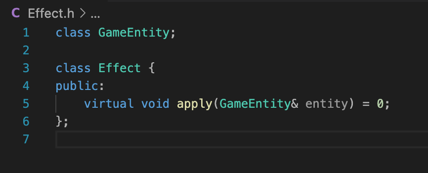 Solved ameEntity.h > ... \#include class GameEntity. \{ | Chegg.com