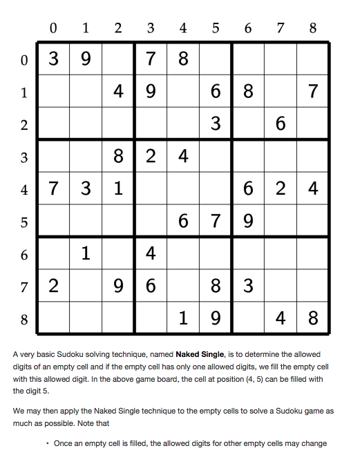 Solved Problem 2: Sudoku Sudoku is a puzzle game whose goal | Chegg.com